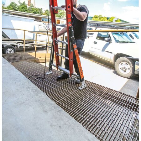 Little Giant Ladders 20 ft. Fiberglass Extension Ladder, 300 lb. Load ...