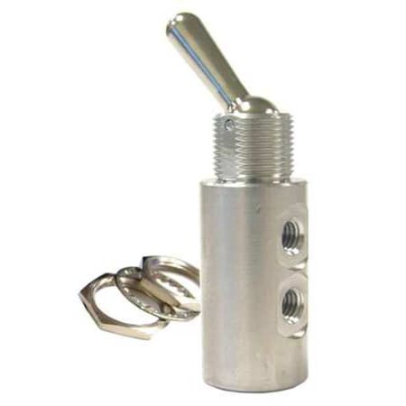 Pneumadyne Toggle Valve, Stainless Steel, NC C032021 | Zoro