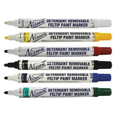 Nissen Paint Marker, Medium Tip, Blue Color Family, Paint 06015 | Zoro