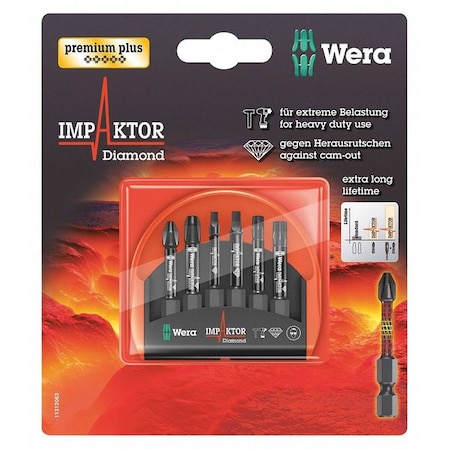 Wera Mini Impaktor Bit-Check, PH 2/3, 6 Pc 05073891002 | Zoro