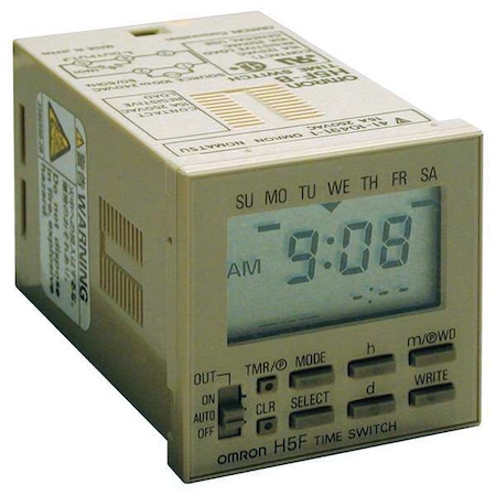 Omron Electronic Timer, 7 Days, SPST-NO H5F-B | Zoro