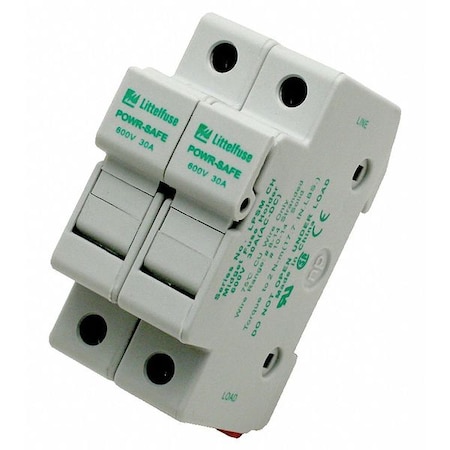 Littelfuse Finger Safe Fuse Block, CC UL Class, 2 Poles, Box Lug ...