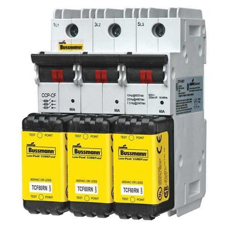 Eaton Bussmann Disconnect Switches, 600V AC Volt Rating, 3 Poles, Box Lug CCP2-3-60CF | Zoro