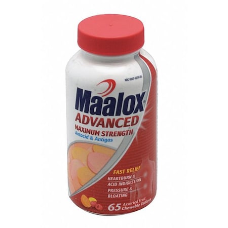 Maalox Antacid Quick Dissolve, Tablet, PK65 91949 | Zoro