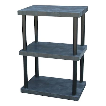 Structural Plastics Freestanding Plastic Shelving, Open Style, 24 in D ...