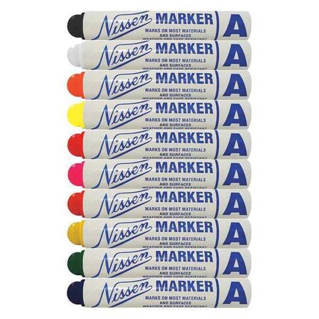 Nissen Paint Crayon, Extra Large Tip, White Color Family 00330 | Zoro
