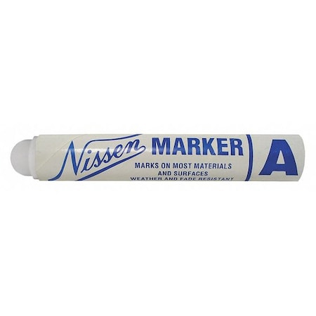 Nissen Paint Crayon, Extra Large Tip, White Color Family 00330 | Zoro