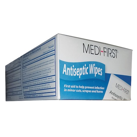 Medi-First Antiseptic Wipes, 16-7/8 In., PK100 21433 | Zoro