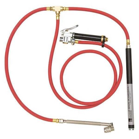 Haltec Dual Hose Inflator,w/Rigid Hose (I-408) | Zoro