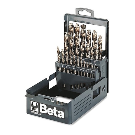 Beta 25pc. Cobalt 130 Degrees Drill Bit Set 004150425 | Zoro