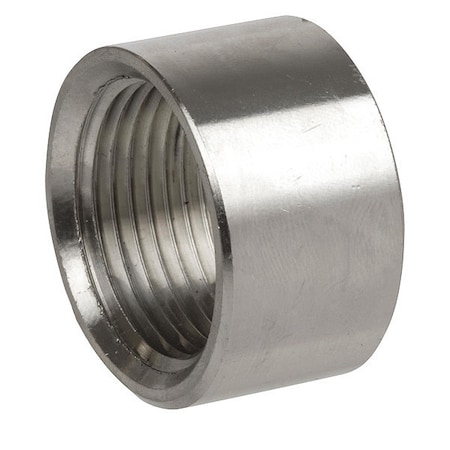 Zoro Select Half Coupling, 1-1/2", 150, 304, Thrd Heavy 4381031870 | Zoro