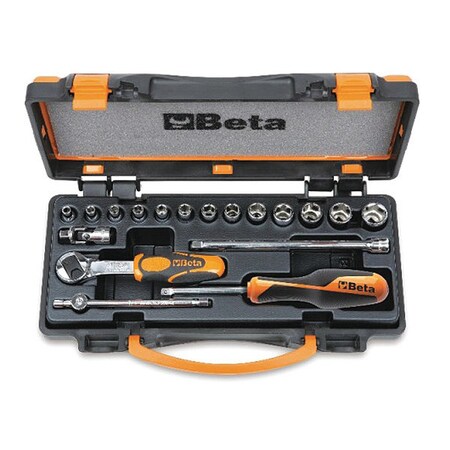 Beta Hexagon Socket Set, 18 pcs. 009000953 | Zoro