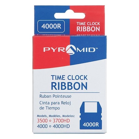 Pyramid Time Clock Replacement Ribbon, Black 4000R | Zoro