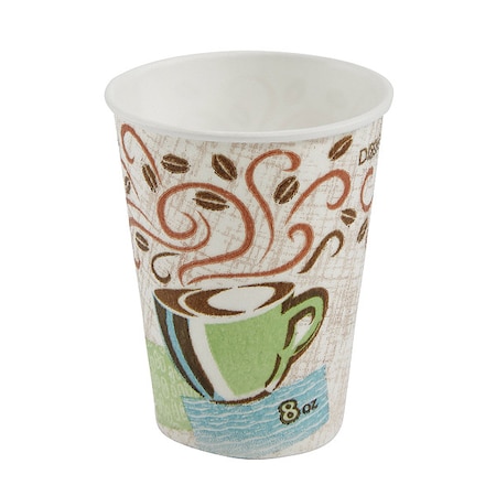 Dixie Disposable Hot cup 8 oz. White, Paper, Pk1000 5338CD | Zoro