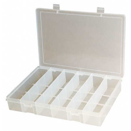 Durham Mfg Compartment Box with 6 compartments, Plastic, 1 3/4 in H x ...