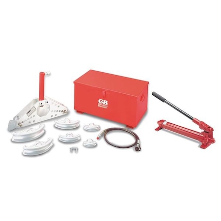 Gardner Bender Hydraulic Pipe Bender, 8 Shoes, 1/2 to 2 in Size Range 3 ...