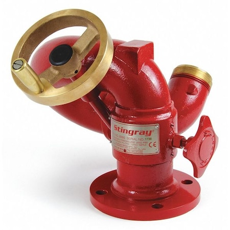Elkhart Brass Monitor, 1250 gpm, Handwheel 8393 | Zoro