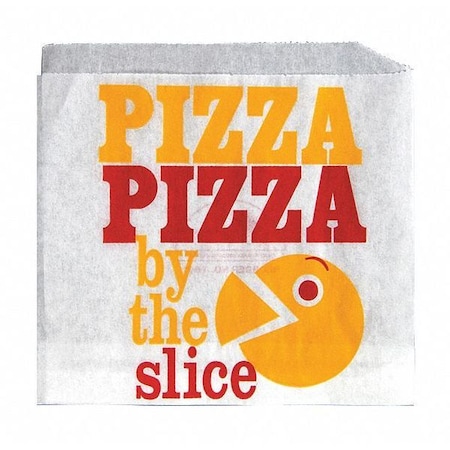 Value Brand White Grease Resistant Double Opening Pizza Slice Bags, 7 x ...