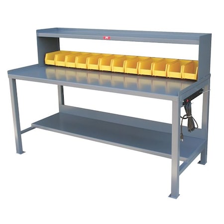 Jamco Workbench with Riser, Steel, 60" W, 35" Height, 3000 lb ...