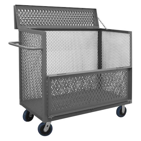 Zoro Select Drop-Gate Security Box Truck, 3,600 lb Capacity, 24 1/2 in ...