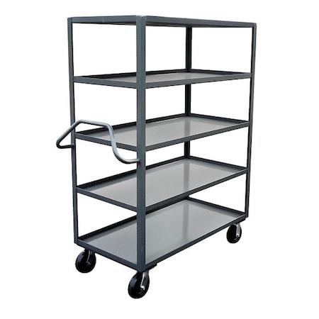 Jamco Utility Cart with Lipped Metal Shelves, Steel, 3,000 lb Load ...