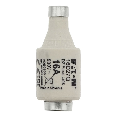 BUSSMANN 16A, 500V AC, Ceramic Fuse, 2 in x 27/32 in, Fast-Acting, - 16D27Q