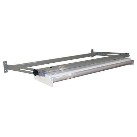 Pro-Line Overhead Light/Frame, 60W x 12D x 6H, Gray OLF60-A31 | Zoro