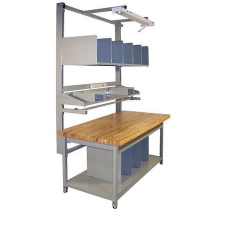 Pro-Line Bolted Packaging Work Benches, Butcher Block, 60" W, 30" to 36 ...