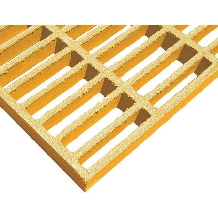Fibergrate Molded Grating, 48 in Span, Grit-Top Surface, Corvex Resin ...