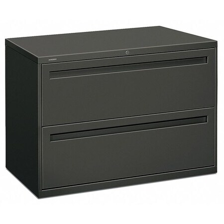 Hon 2 Drawer File Cabinet, Charcoal, A4/Legal/Letter H792.L.S | Zoro