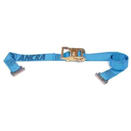 Ancra Logistic Ratchet Strap, 20ft x 2In, 1000lb 48672-15-GRA | Zoro