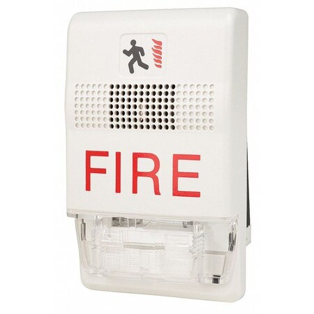 Edwards Signaling Horn Strobe, Marked Fire, White EG1F-HDVM | Zoro