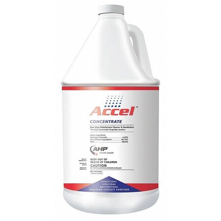 Accel Cleaner and Disinfectant, 1 gal. Bottle, Unscented, 4 PK ...