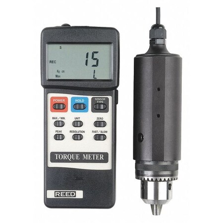 Reed Instruments Torque Meter, 0 to 15 lb-ft. (15 Kg-cm/147.1 N-cm) TQ ...