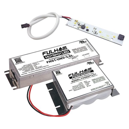 Fulham LED Emergency BBU Kit, 3W, 360 min FHSKITT03LNF | Zoro