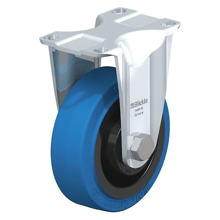 Zoro Select Rigid Plate Caster, Solid Rbbr, 5", 400 lb. B-POEV 126KA-12 ...