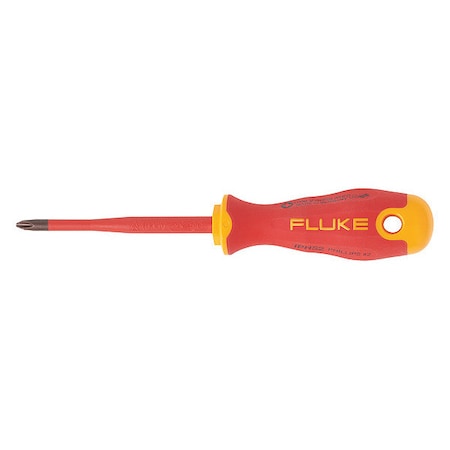 Fluke Insulated Phillips Screwdriver #2 Round IPHS2 | Zoro