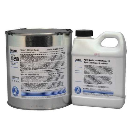 Devcon Flexane 80 Putty,Urethane,4 lb.,Kit,Blk , Jug , 4 lb. , Black ...