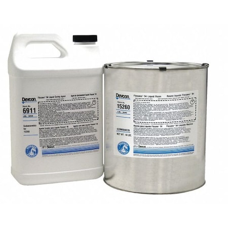 Devcon Flexane 94 Liquid, Urethane, 10 lb., Kit, Blk, Black, 16 hr ...