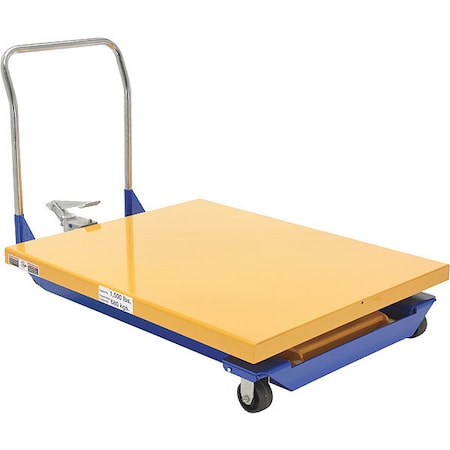 Vestil Foot Pump Scissor Cart, 1500 lb. Cap, 48"W, 40"L CART-40-15-M | Zoro