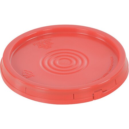 Vestil Tear-Tab Lid for 3.5, 5, 6 Gal., Red LID-54-PRT | Zoro