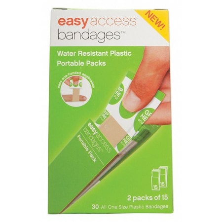Easy Care Strip Bandages, Beige, 3" L x 3/4" W, PK30 0095-3200 | Zoro