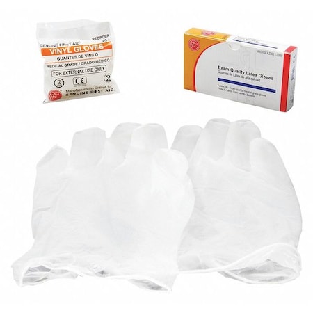 ZORO SELECT White, Universal, 0.4 mil, Vinyl Powder-Free, Unitized Exam ...