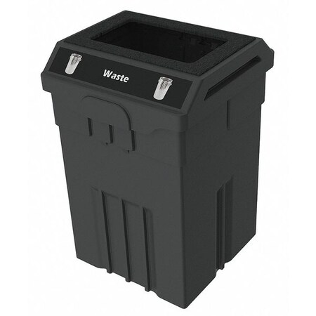 Cleanriver Open-Top Trash Can, 51 gal., 33-3/4 In. H 18C943 | Zoro
