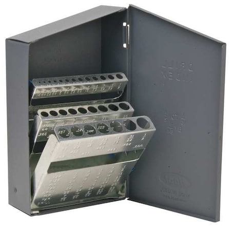 Huot Drill Bit Case, Jobber Length, Steel 10550 | Zoro