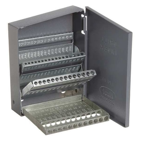 Huot Drill Bit Case, Jobber Length, Steel 10700 | Zoro