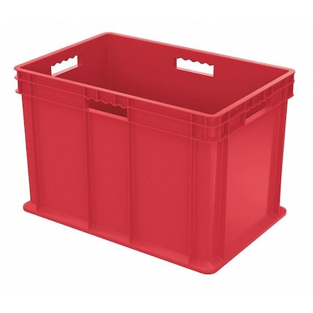 Akro-Mils Straight Wall Container, Red, Industrial Grade Polymer, 3.49 ...