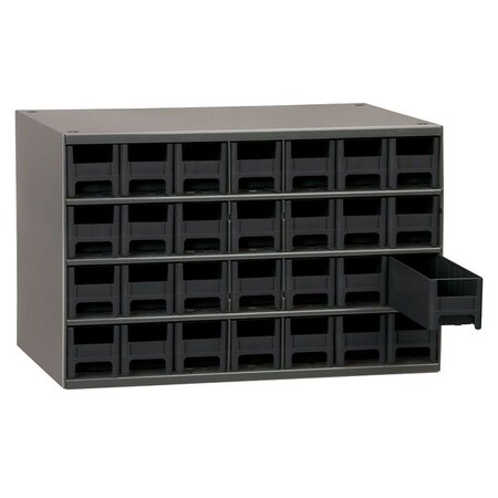 Akro-Mils Drawer Bin Cabinet with Steel, Polystyrene, 17 in W x 11 in H ...