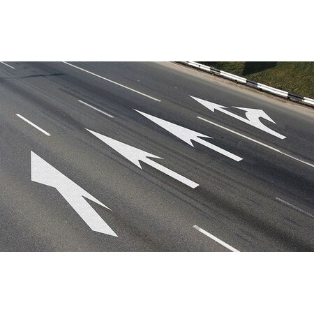 Rae Pref Thermoplastic, Right Lane Drop Arrow PR-TH-3539 | Zoro