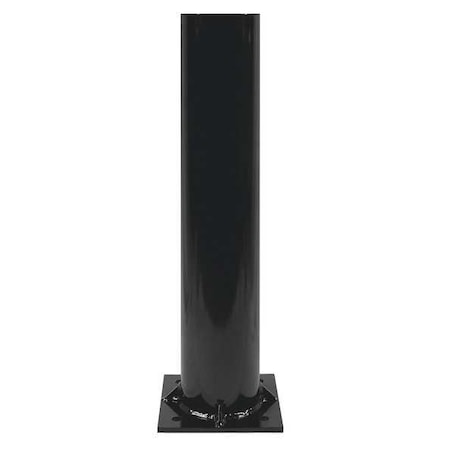 Calpipe Security Bollards Bollard, Fixed, Concrete, 8", Black IBB08040 ...